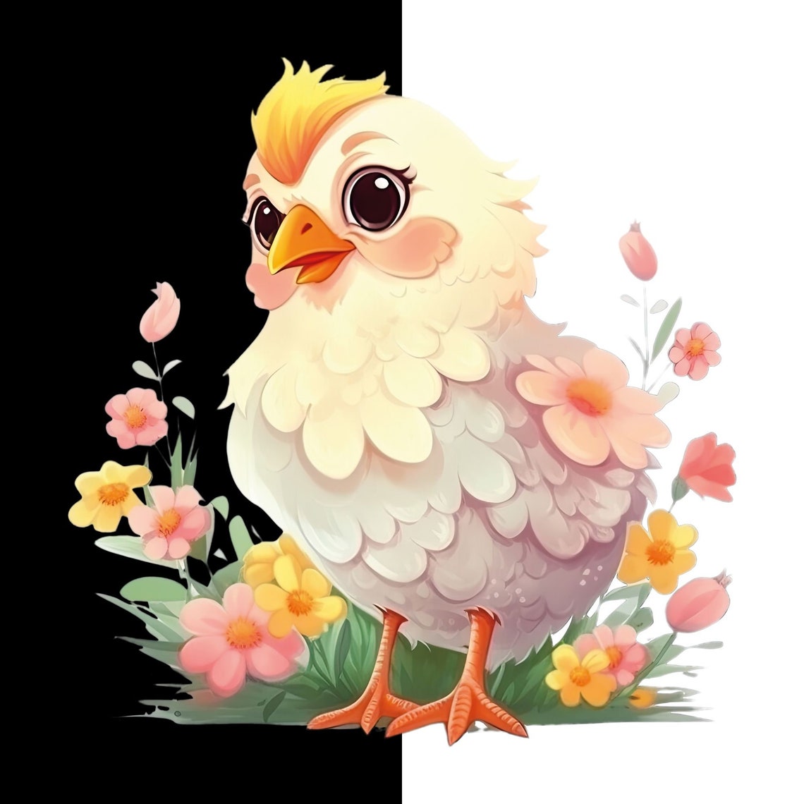 Adorable Chicken Clipart, Chickens PNG, Chickens Clip Art, Farm Animal ...