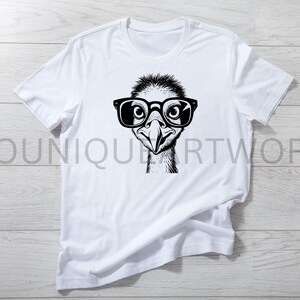 Ostrich SVG Bundle, PNG, Ostrich Clipart, Hand Drawn Ostrich Vector ...