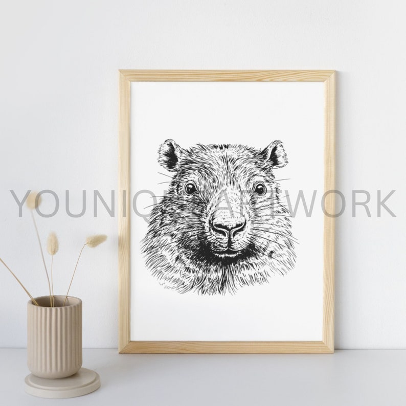 Capybara SVG Bundle PNG Capybara Clipart Hand Drawn - Etsy