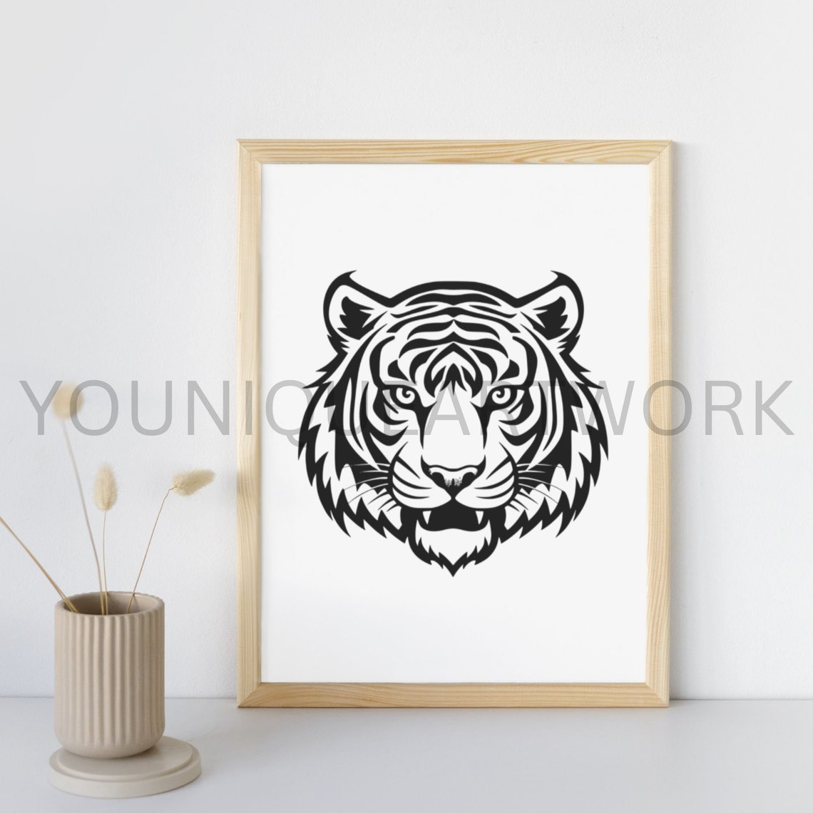 Tiger SVG Bundle, PNG, Wild Animal Clipart, Hand Drawn Wildlife Tiger ...