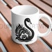 Swan SVG Bundle, PNG, Swan With Flowers Clipart, Hand Drawn Elegant ...