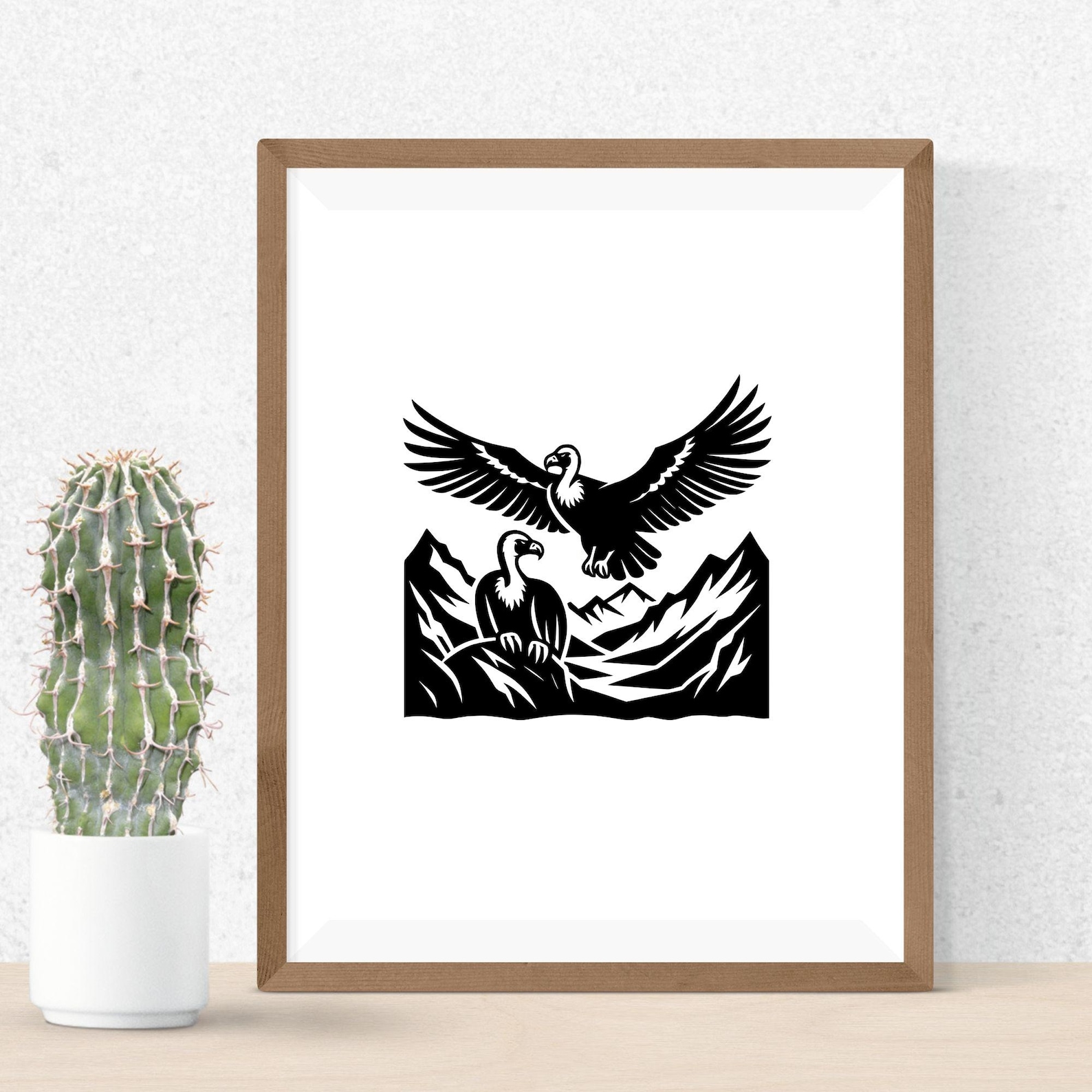 Condor SVG Bundle, Condor Clipart, Hand Drawn Bird Lover Theme Vector ...