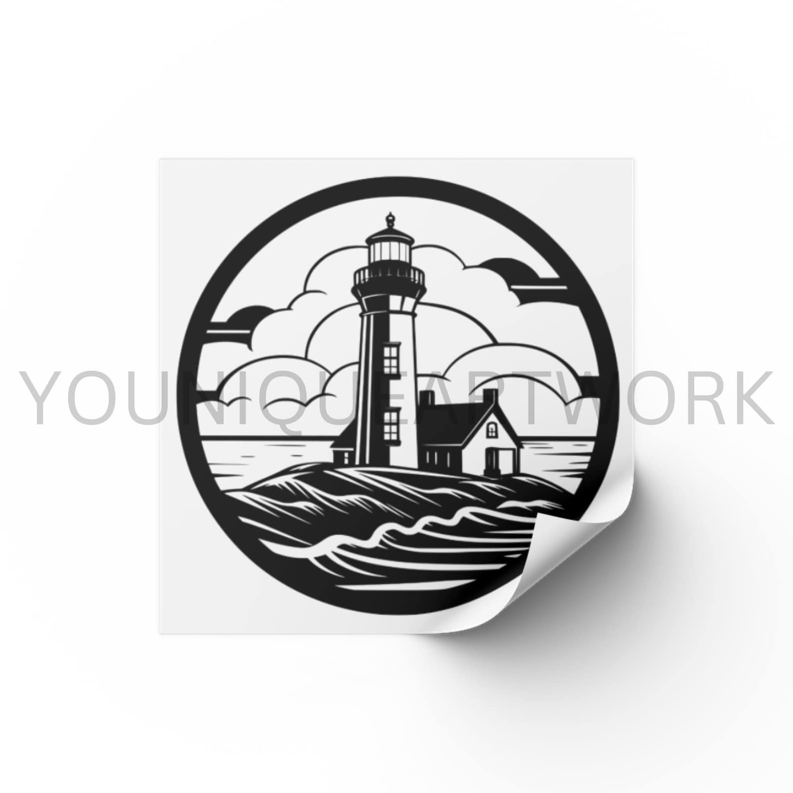 Lighthouse SVG Bundle PNG Lighthouse Clipart Hand Drawn - Etsy