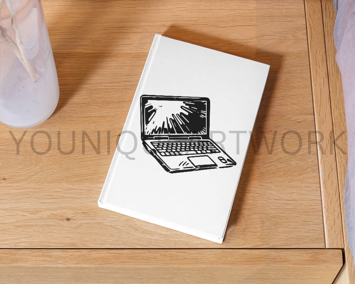 Laptop SVG Bundle PNG Laptop Clipart Hand Drawn Laptop - Etsy