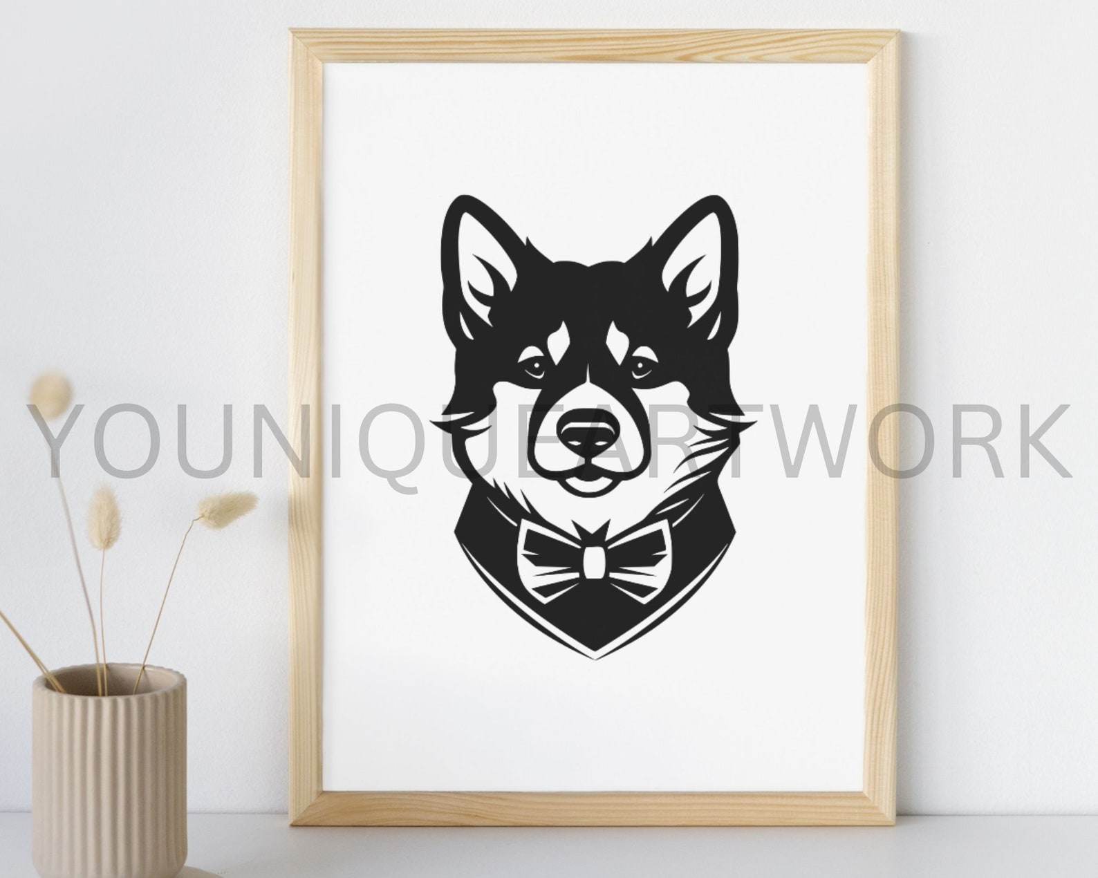 Akita SVG Bundle, PNG, Cute Dogs Clipart, Hand Drawn Peeking Dog Vector ...