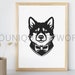 Akita SVG Bundle, PNG, Cute Dogs Clipart, Hand Drawn Peeking Dog Vector ...