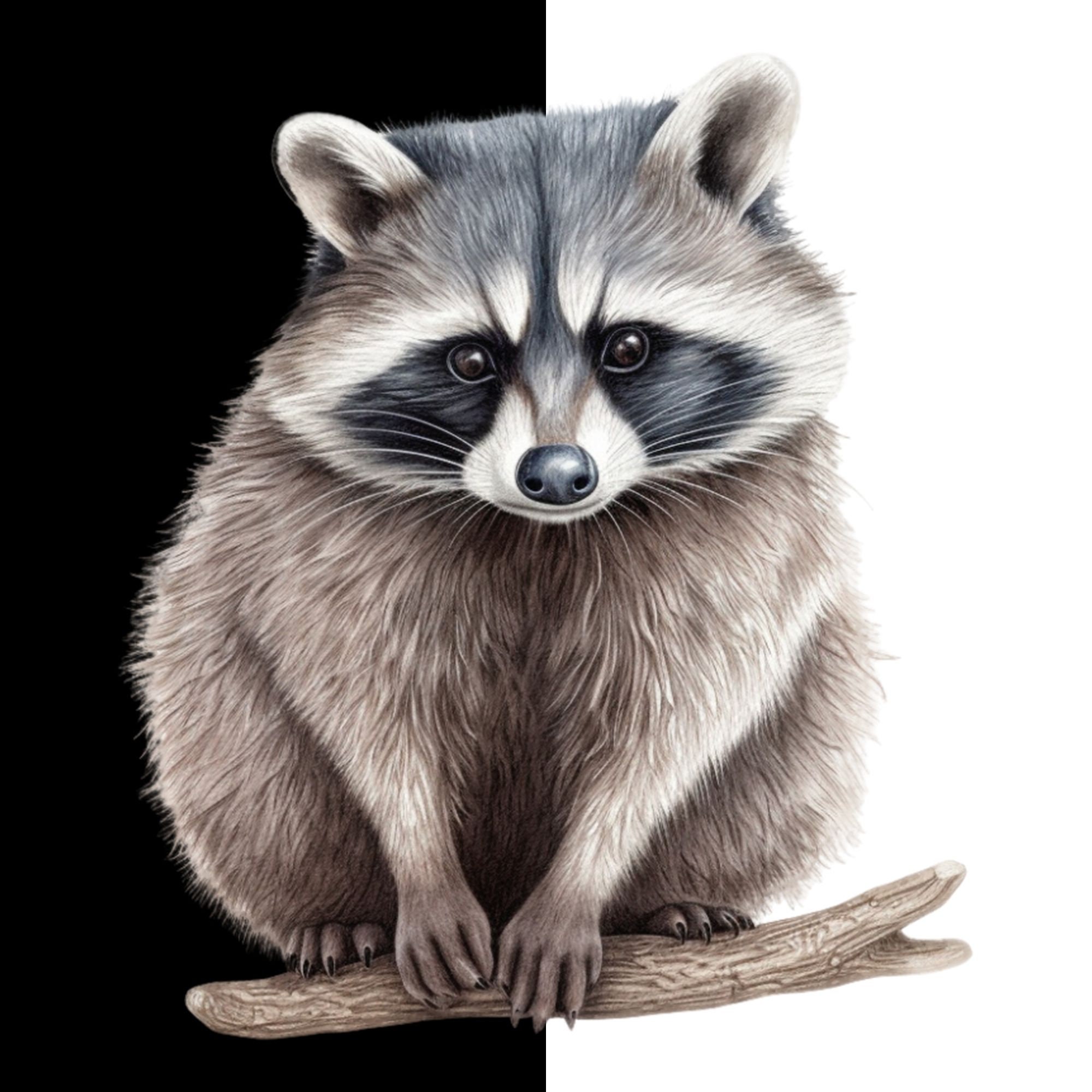 Cute Raccoon Clipart, Raccoon PNG Files for Sublimation, Raccoons Clip ...