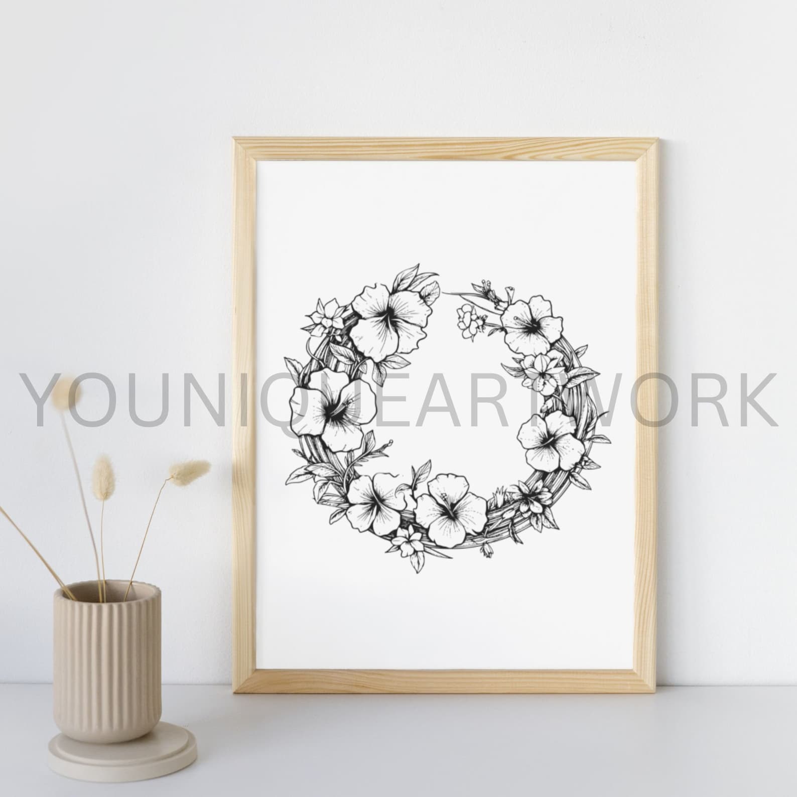 Petunia SVG Bundle PNG Floral Wreath Clipart Hand Drawn - Etsy