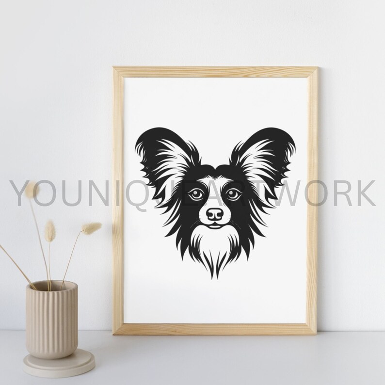 Papillon SVG Bundle PNG Dogs Clipart Hand Drawn Dog Vector - Etsy