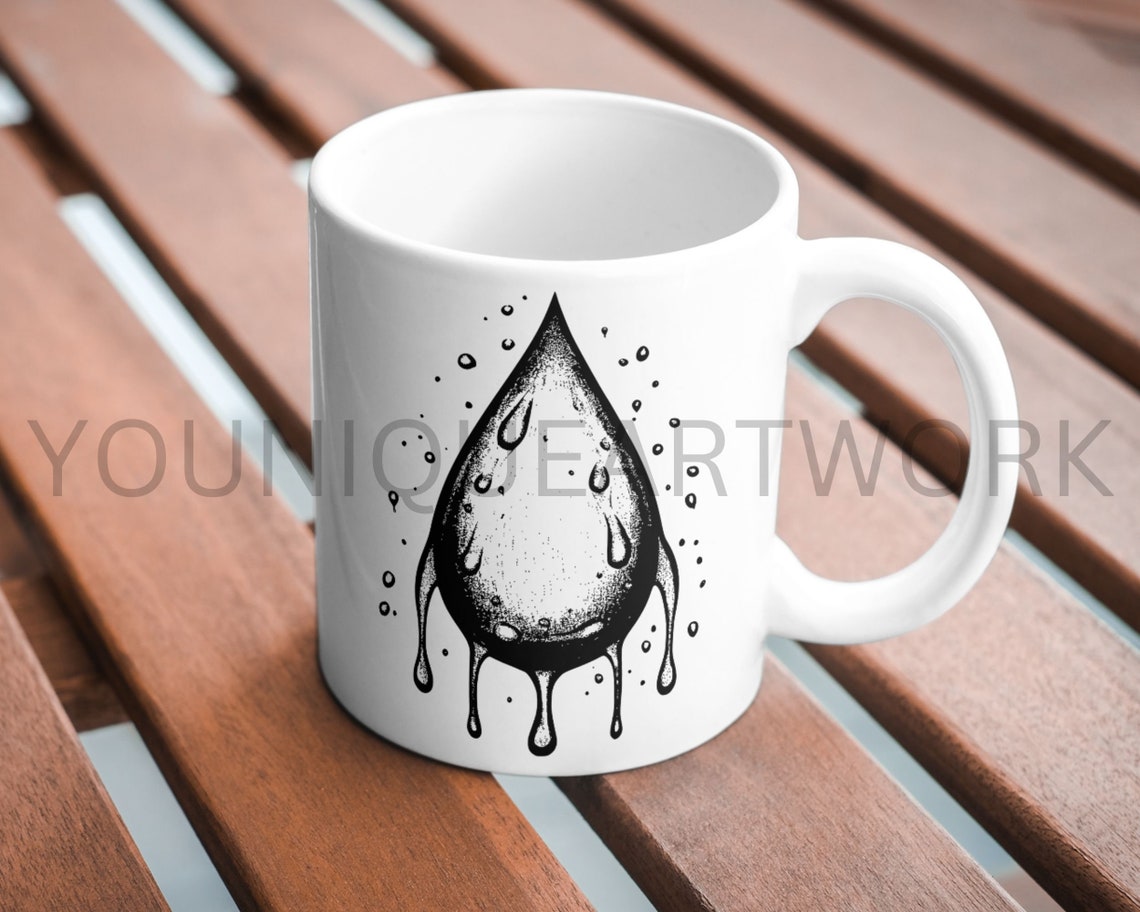 Raindrop SVG Bundle, PNG, Water Drop Clipart, Hand Drawn Rain Drop ...