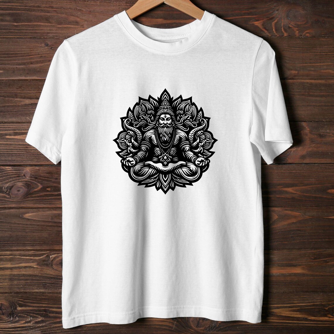 Brahma SVG Bundle, Hindu God Clipart, Hand Drawn Indian Theme Vector ...