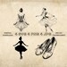 Ballerina SVG Bundle, PNG, Ballet Clipart, Hand Drawn Ballet Shoes ...