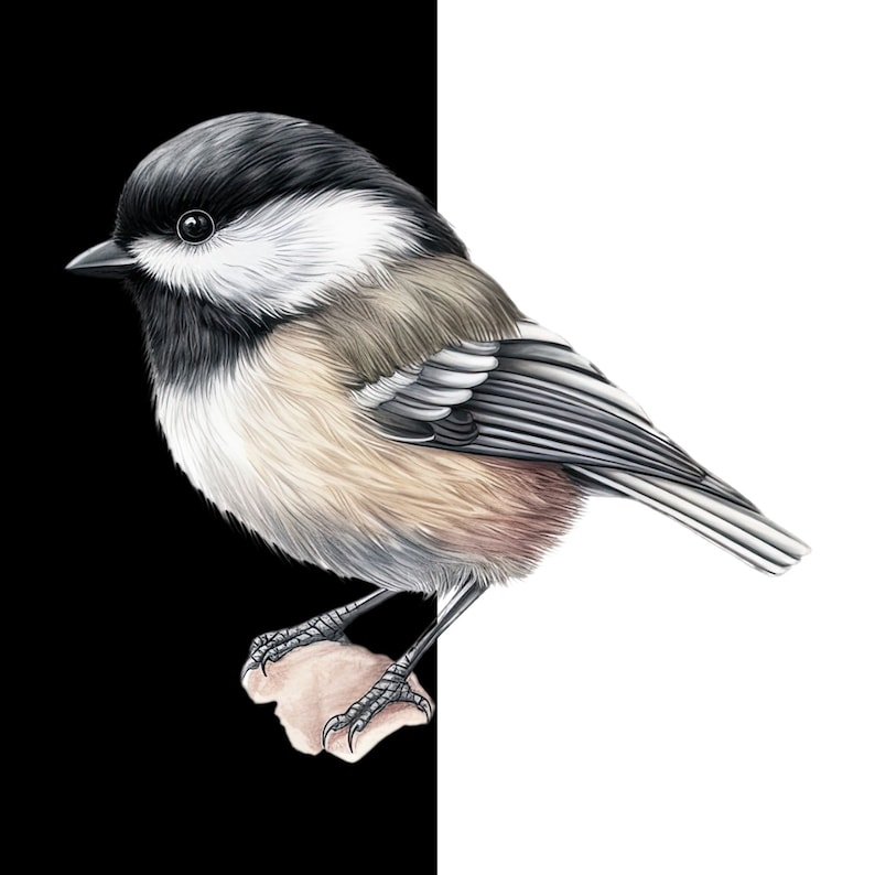 Chickadee Clipart Chickadee PNG Cute Birds Clip Art Nursery - Etsy