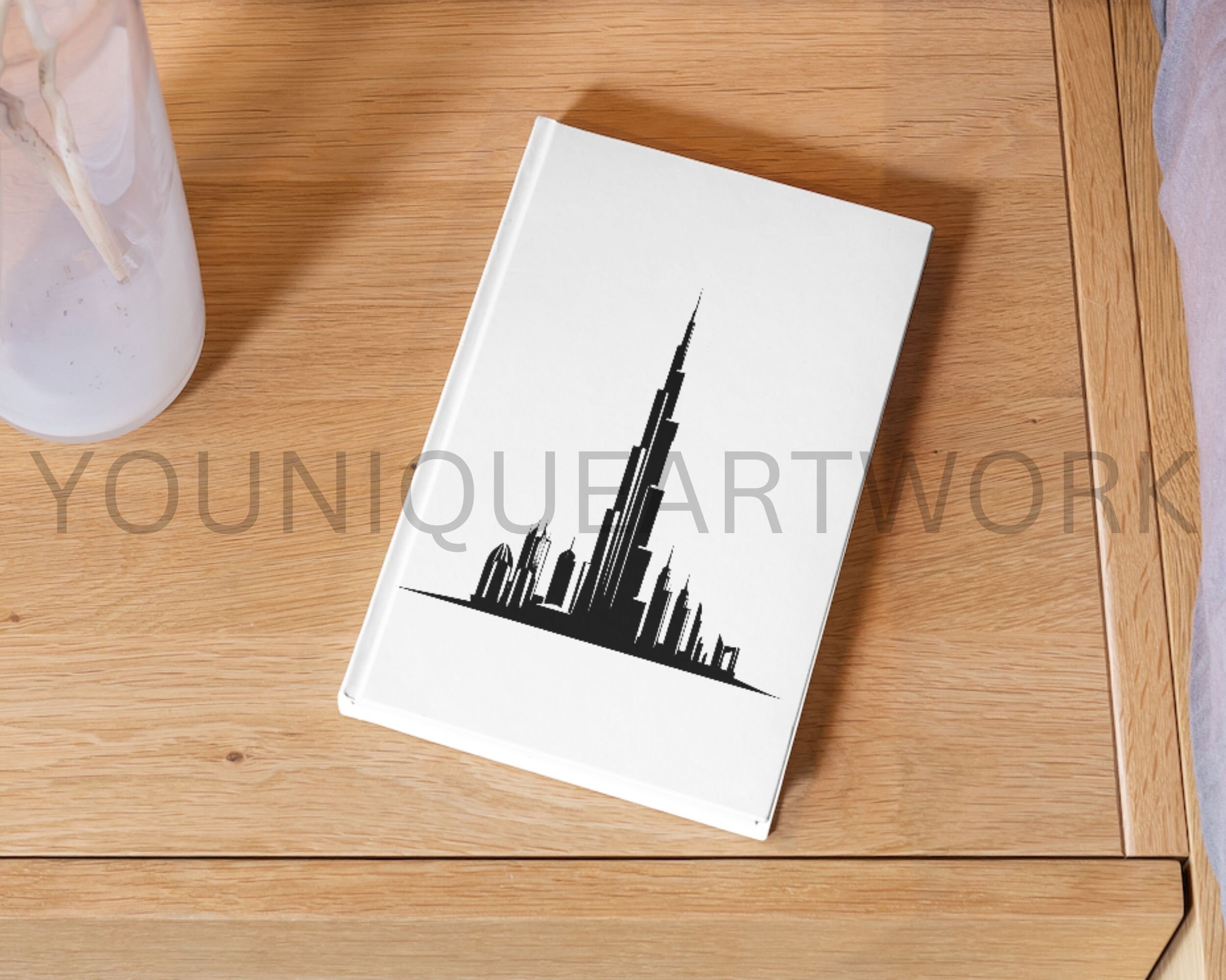 Dubai SVG Bundle, PNG, Dubai Clipart, Hand Drawn Burj Khalifa Vector ...