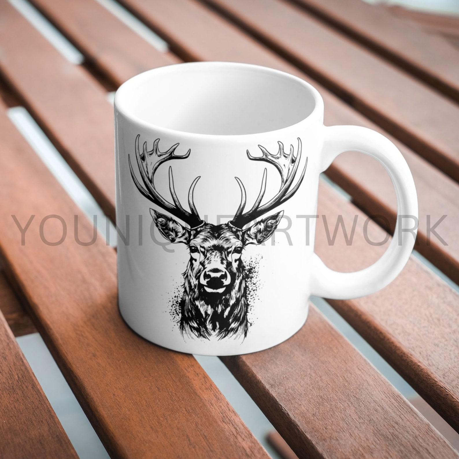 Elk SVG Bundle, PNG, Elk Clipart, Hand Drawn Elks Vector Illustration ...