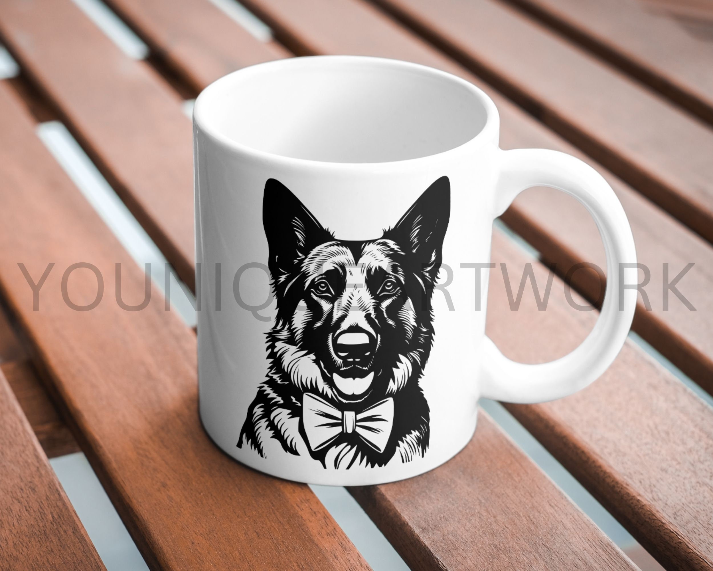 Duitse herder SVG bundel, PNG, schattige hond clipart, handgetekende ...