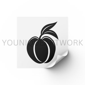 Peach Fruit SVG Bundle, PNG, Peach Tree Clipart, Hand Drawn Peaches ...