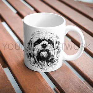 Lhasa Apso SVG Bundle, PNG, Cute Dogs Clipart, Hand Drawn Dog Vector ...