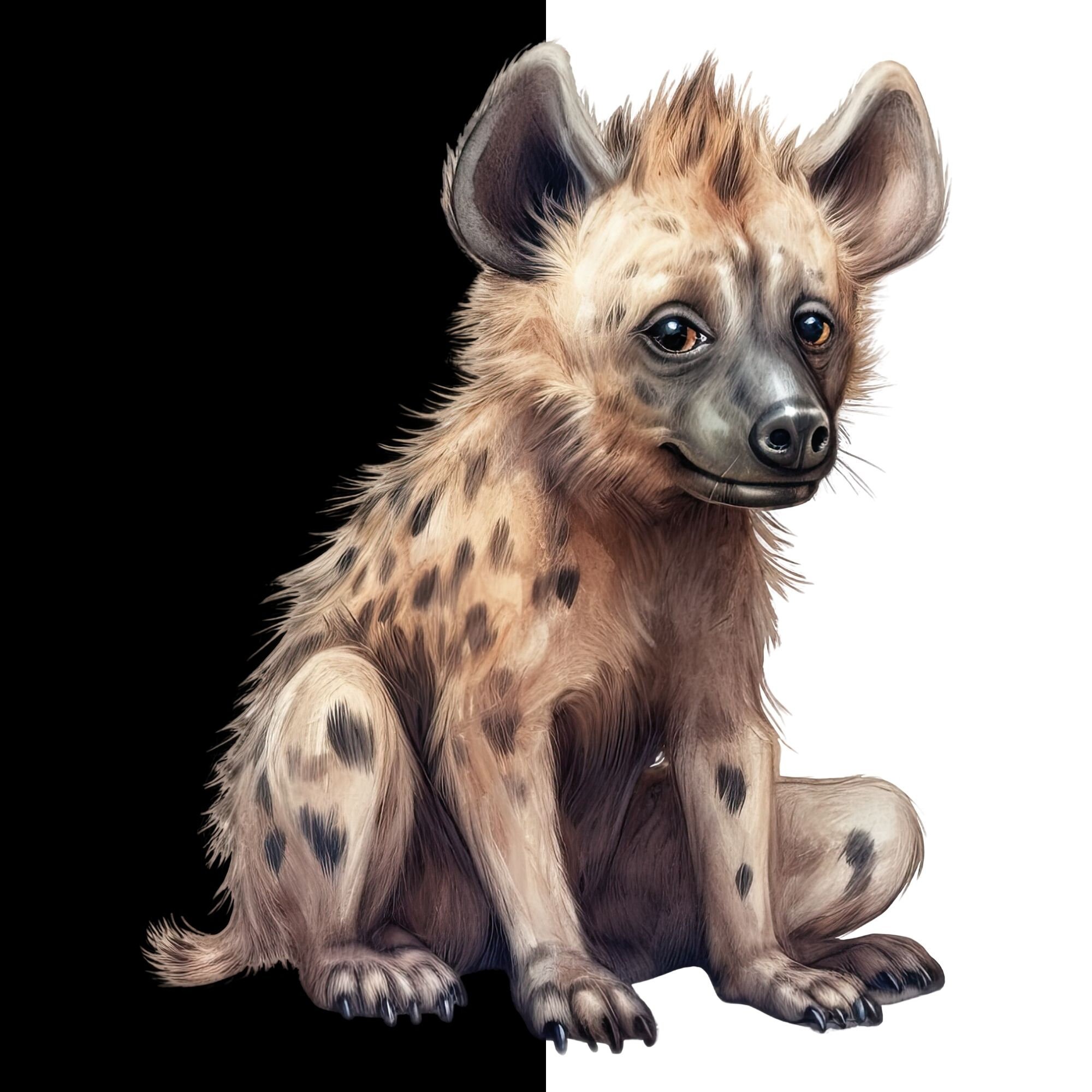 Cute Hyena Clipart, Hyena PNG Files for Sublimation, Hyenas Clip Art ...
