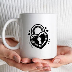 Lock SVG Bundle, Padlock Clipart, Hand Drawn Fantasy Lock and Heart ...