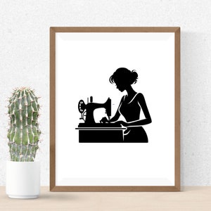 Sewing Machine SVG Bundle, Knitting Clipart, Hand Drawn Sewing Theme ...