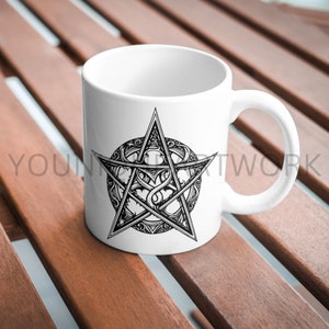 Pentagram SVG Bundle, PNG, Pentacle Clipart, Hand Drawn Pentagram ...