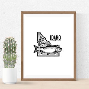 Idaho SVG Bundle, Idaho State Clipart, Idaho Flower Syringa, Mountain ...