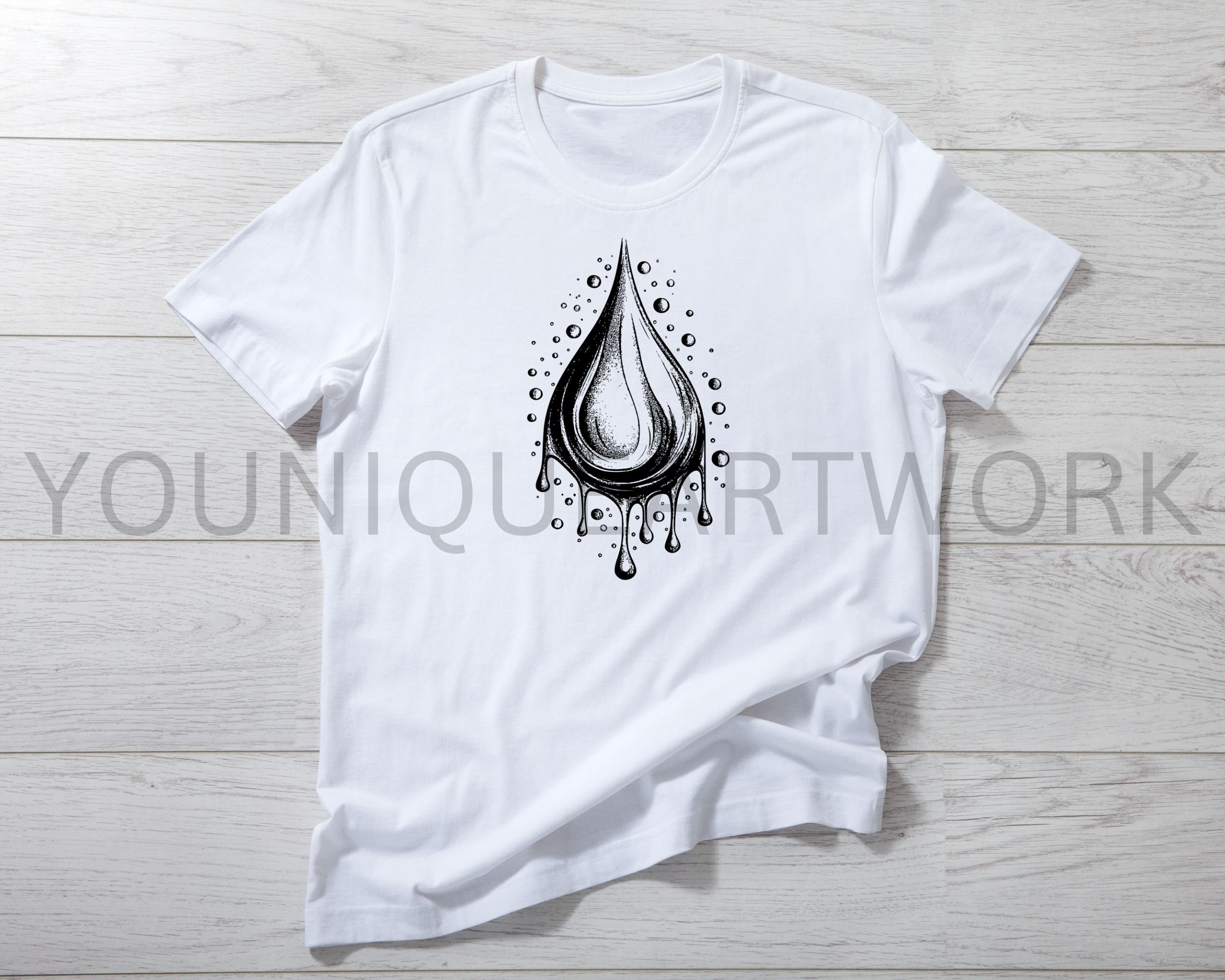 Raindrop SVG Bundle, PNG, Water Drop Clipart, Hand Drawn Rain Drop ...