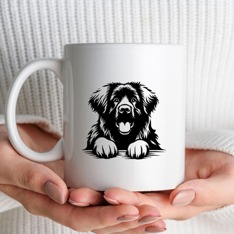 Leonberger SVG Bundle, Leonberger Clipart, Hand Drawn Dog Theme Vector ...