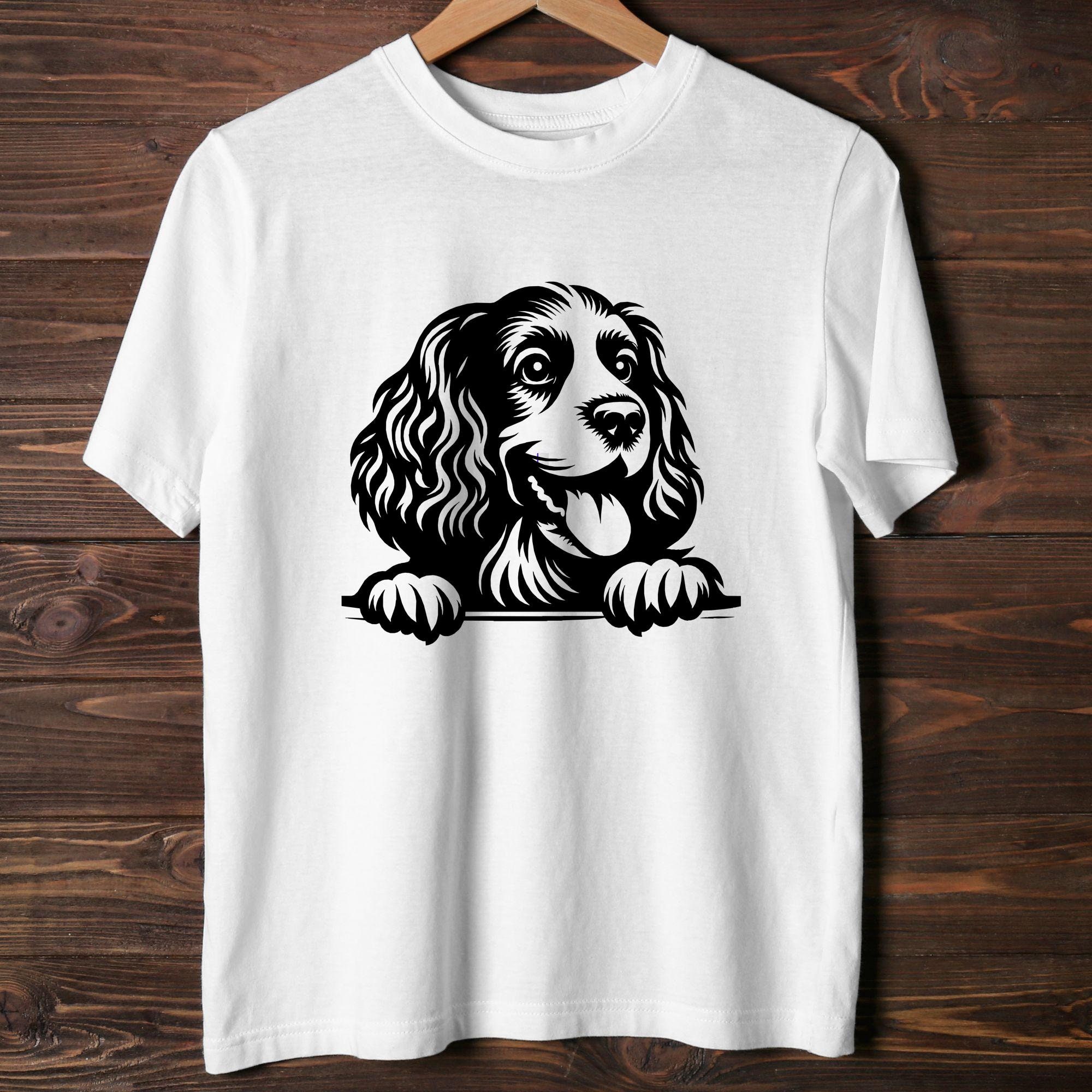 English Cocker Spaniel SVG Bundle, Cute Dog Clipart, Hand Drawn Dog ...