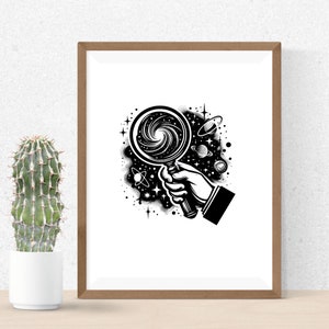 Magnifying Glass SVG Bundle, Magnifying Glass Clipart, Hand Drawn ...