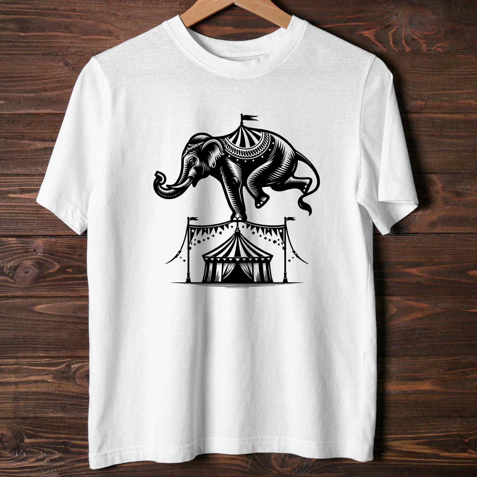 Elephant Circus SVG Bundle, PNG, Cute Elephants Clipart, Hand Drawn ...