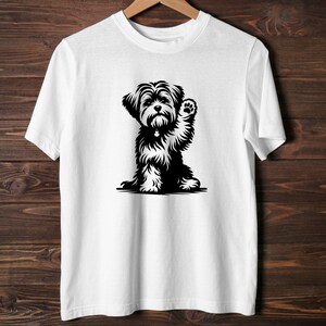 Morkie SVG Bundle, Morkie Clipart, Hand Drawn Cute Dog Theme Vector ...