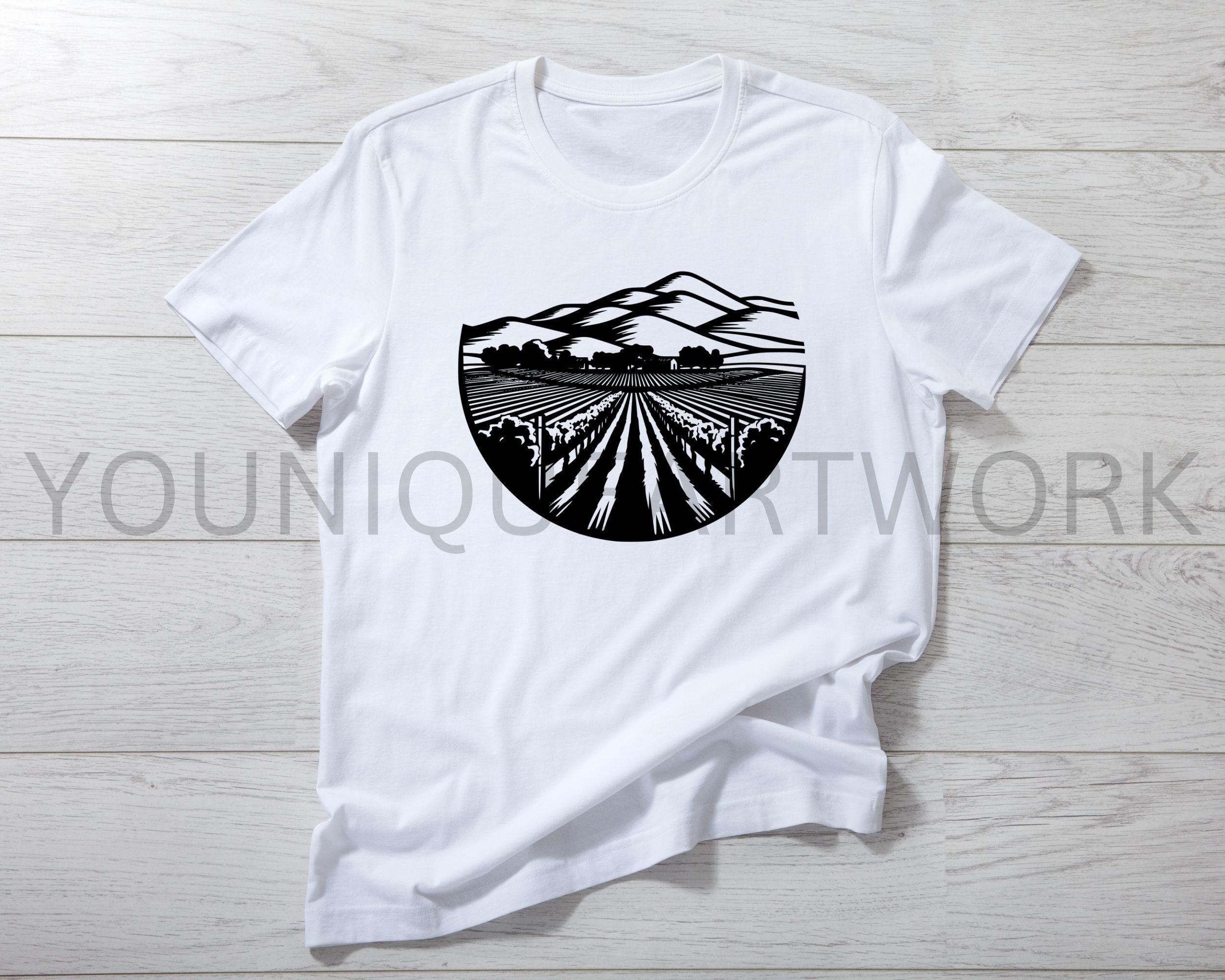 Vineyard SVG Bundle PNG Grapevine Clipart Hand Drawn - Etsy