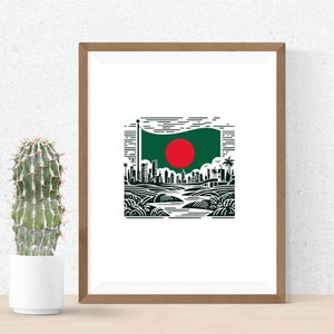 Bangladesh Flag SVG Bundle, Bangladesh Clipart, Bangladeshi Bengali Map ...