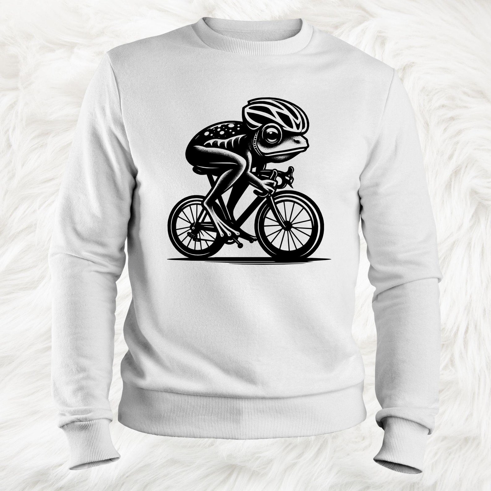 Frog on Bicycle SVG Bundle, PNG, Riding Frog Clipart, Hand Drawn Cute ...