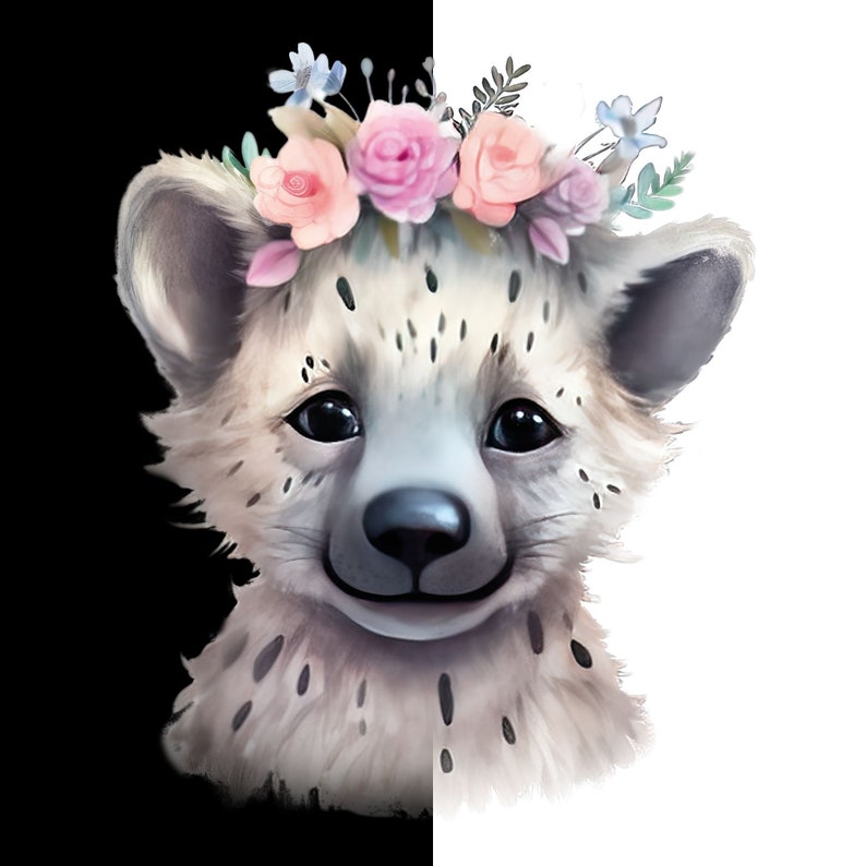 Cute Hyena Clipart, Hyena PNG Files for Sublimation, Hyenas Clip Art ...