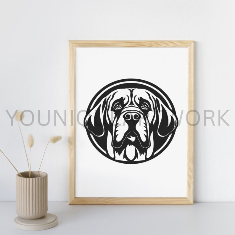 Mastiff SVG Bundle PNG Cute Dogs Clipart Hand Drawn Dog - Etsy