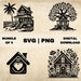 House SVG Bundle, Home Clipart, Hand Drawn Houses Theme Vector ...