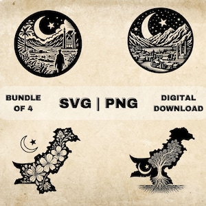 Pakistan SVG Bundle, Pakistani Clipart, Pakistan Islamabad Art Theme ...