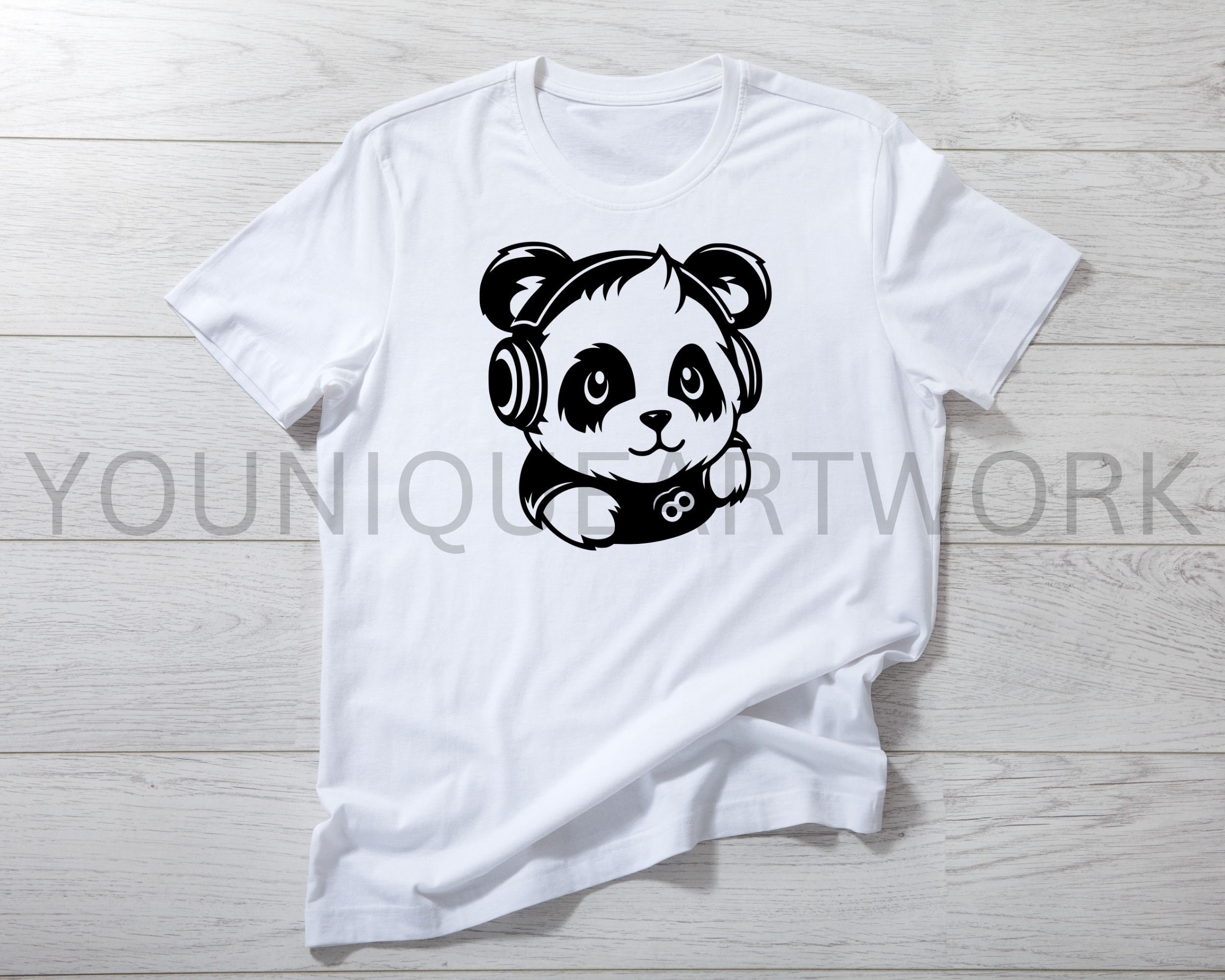 Cute Panda SVG Bundle PNG Panda Clipart Hand Drawn Panda - Etsy