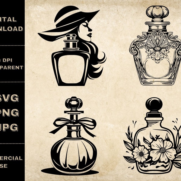 Perfume Bottle Svg - Etsy