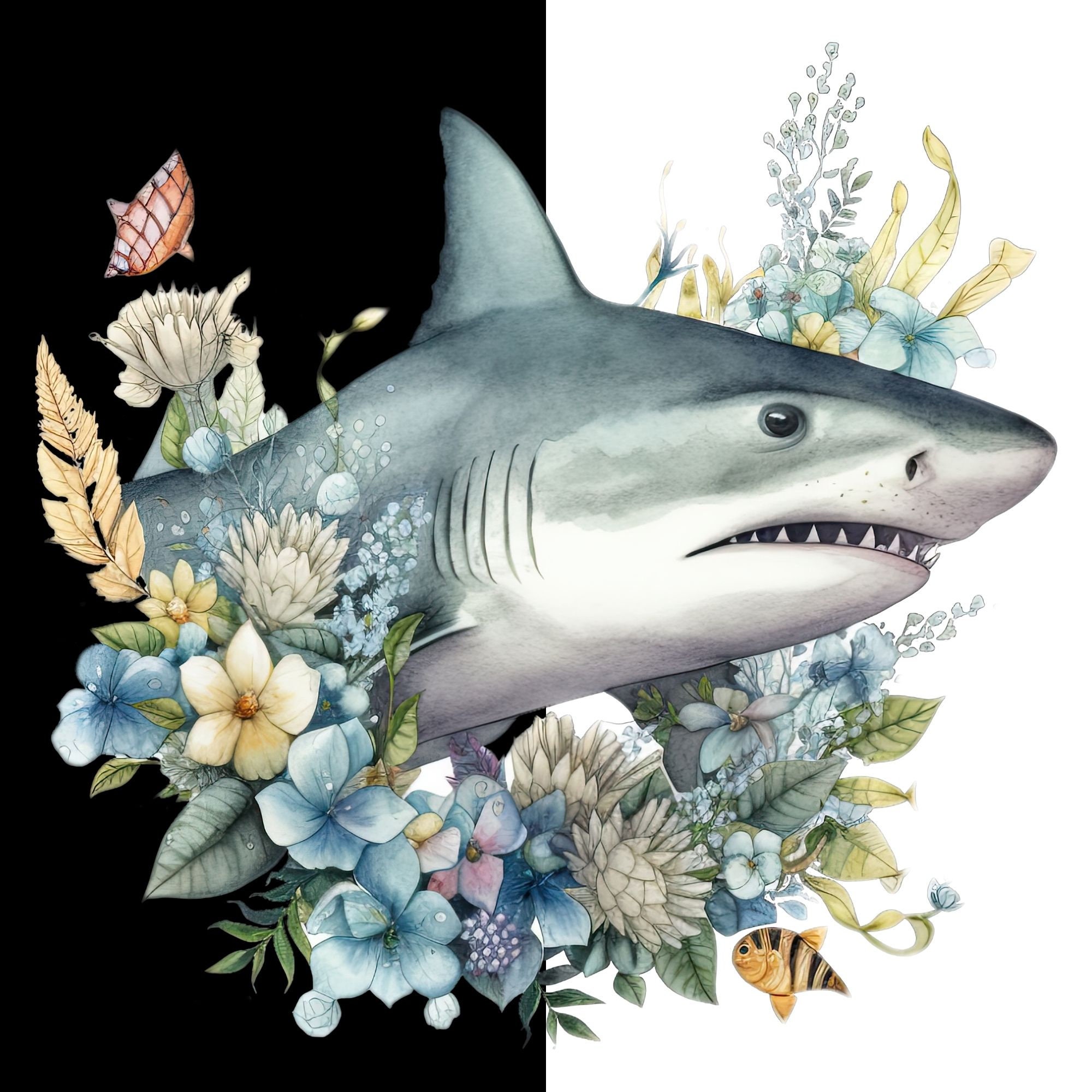 Cute Shark Clipart, Sharks PNG Files for Sublimation, Shark Clip Art ...