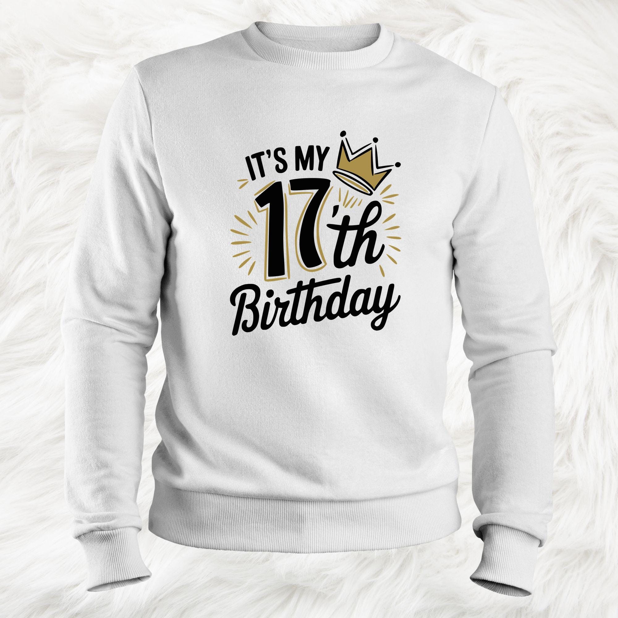 It’s My 17th Birthday SVG PNG Files for Birthday Shirts & Gifts, 17 ...