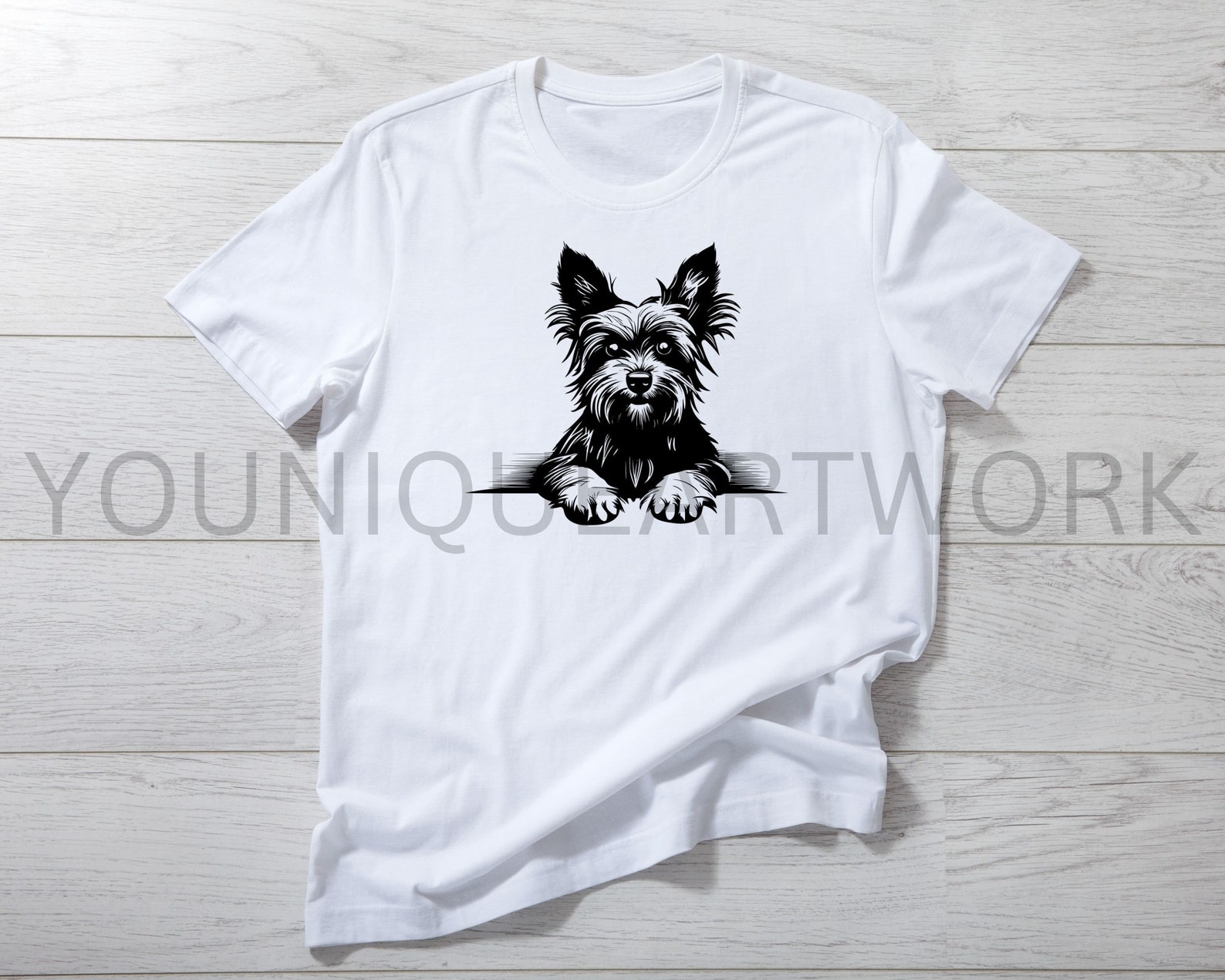 Yorkshire Terrier SVG Bundle, PNG, Cool Yorkie Clipart, Hand Drawn ...