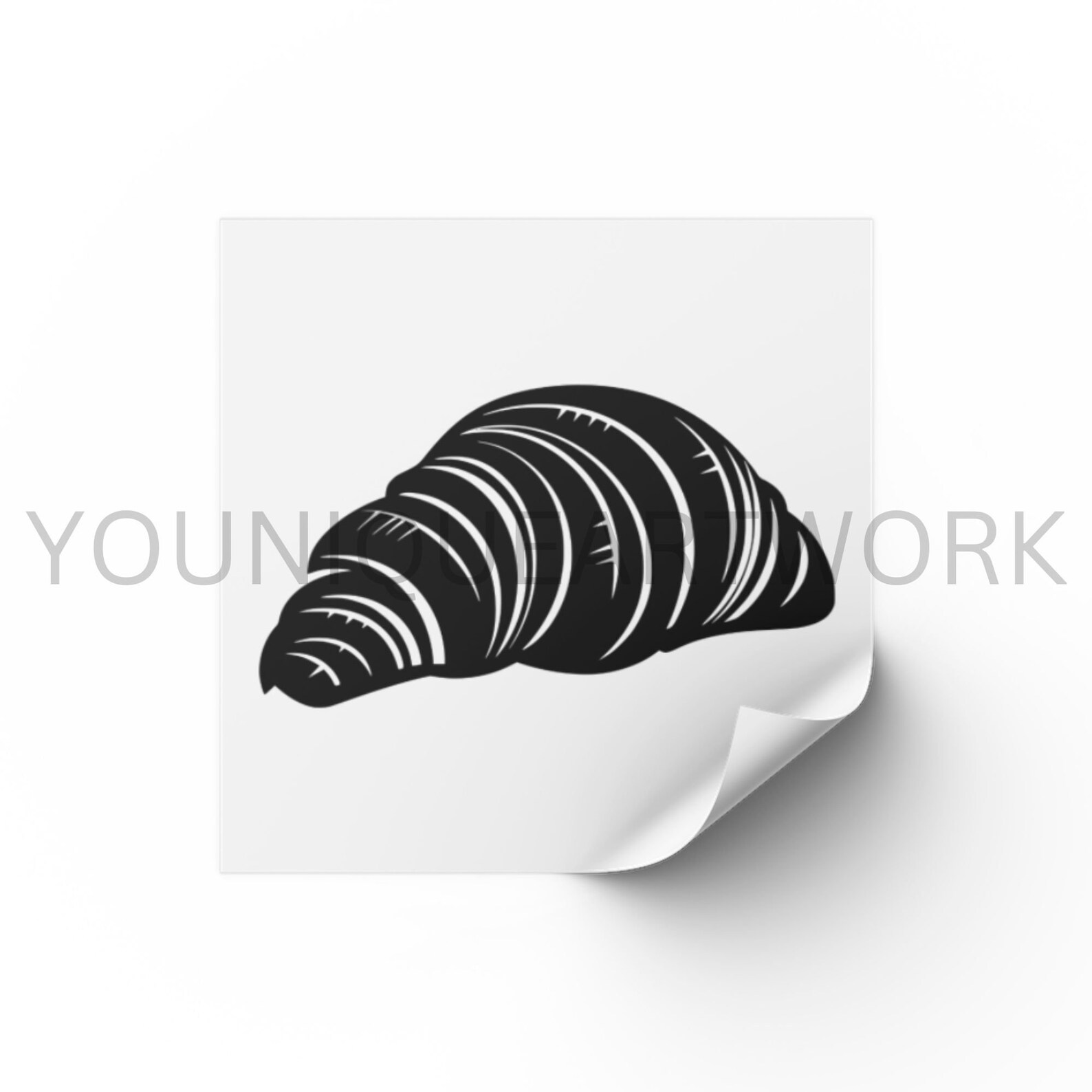 Croissant SVG Bundle PNG Croissant Clipart Hand Drawn - Etsy