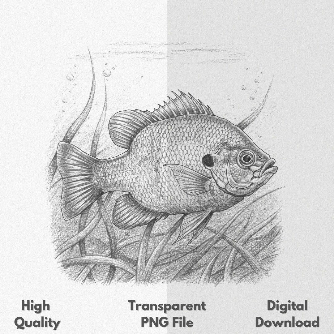 Bluegill Fish PNG Sublimation for Shirts Digital Download - Etsy
