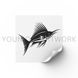 Sailfish SVG Bundle, PNG, Sailfish Clipart, Hand Drawn Sailfish Vector ...