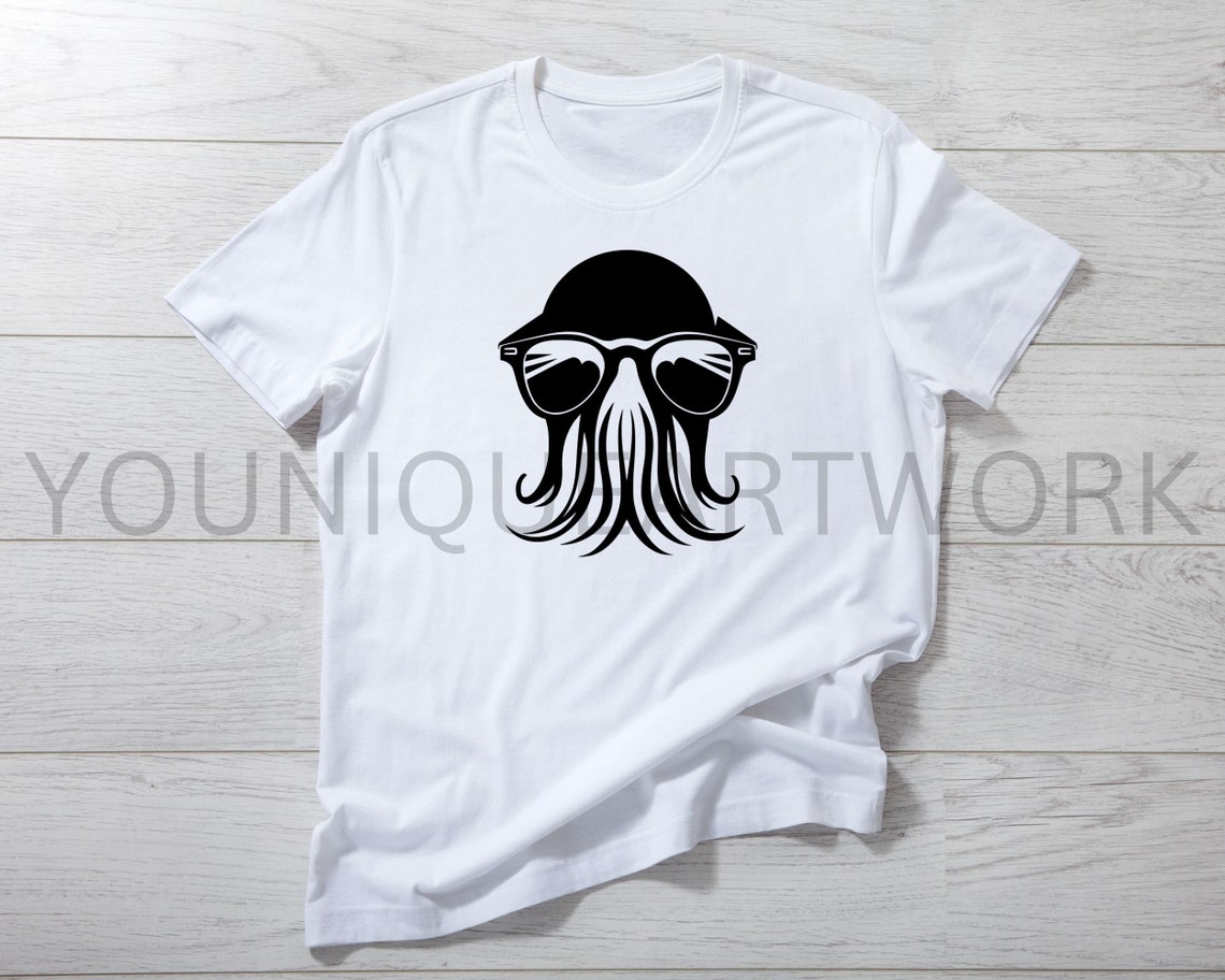 Squid SVG Bundle PNG Sea Animal Clipart Hand Drawn Squid - Etsy