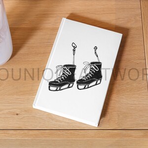 Ice Skating SVG Bundle, PNG, Ice Skates Clipart, Hand Drawn Ice Skating ...